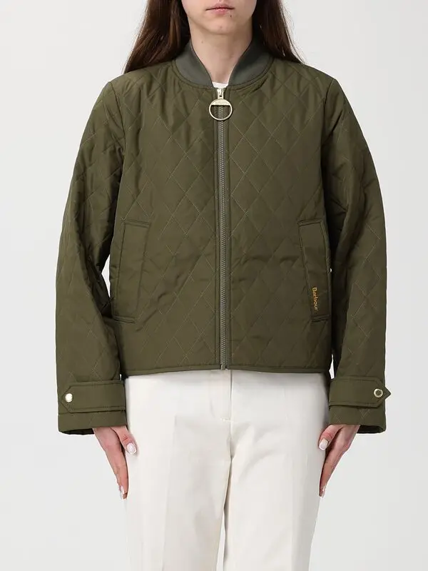 Barbour Quilted Polyester Bomber Jacket