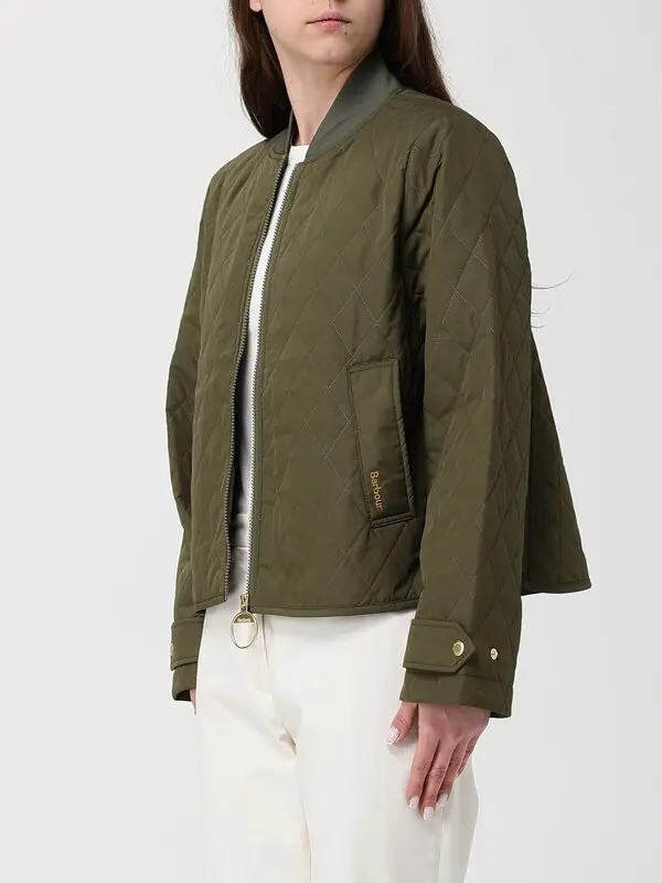 Barbour Quilted Polyester Bomber Jacket