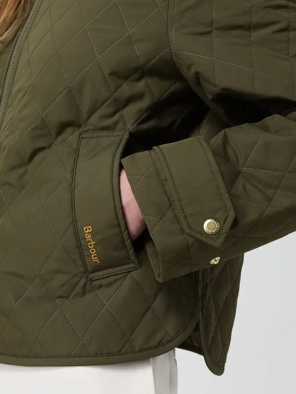 Barbour Quilted Polyester Bomber Jacket