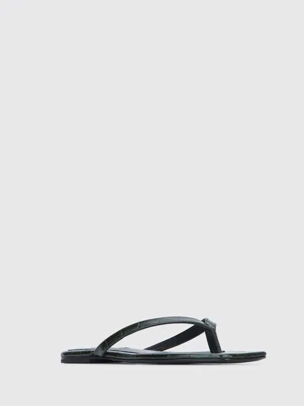 TOTEME Croc-print Leather Flip-flops