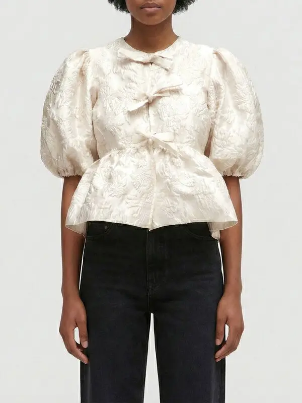 GANNI Top Colour - White
