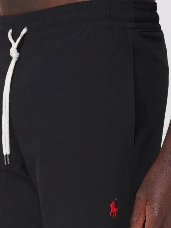 Polo Ralph Lauren Swim Trunks In Recycled Fabric - Black