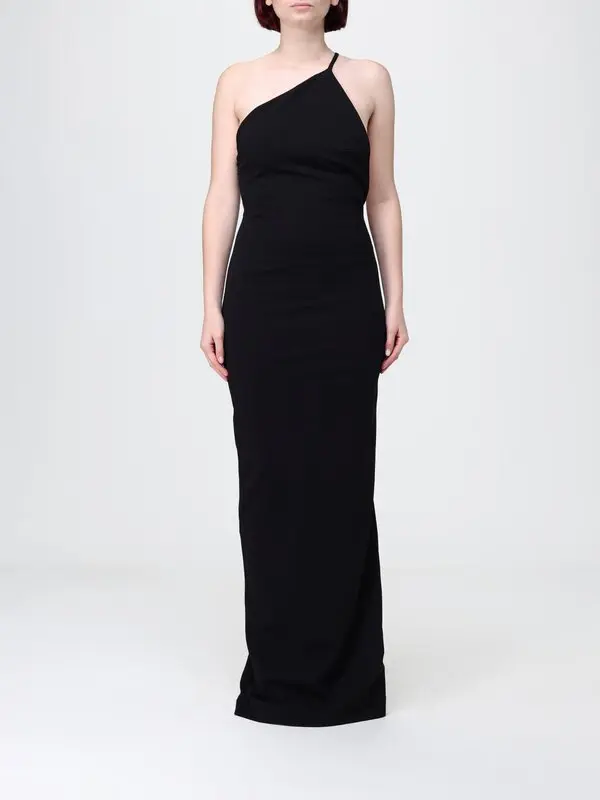 Solace London Crêpe One-shoulder Maxi Dress - Black