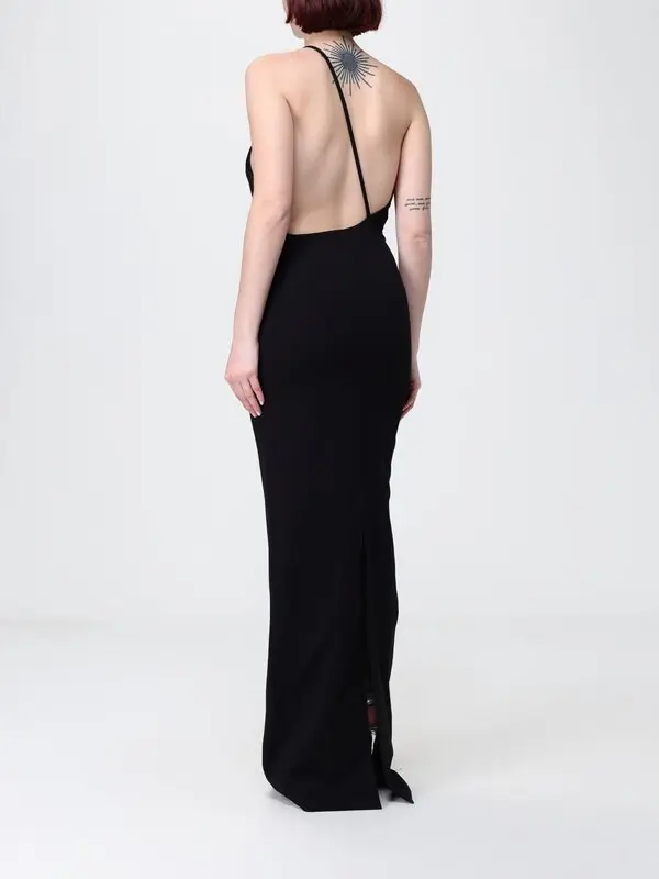 Solace London Crêpe One-shoulder Maxi Dress - Black