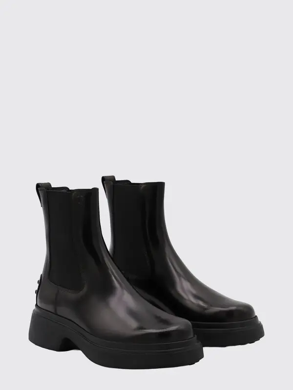 TOD'S Smooth Calf Leather Chelsea Boots With Rubber Sole