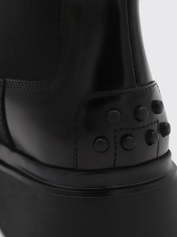 TOD'S Smooth Calf Leather Chelsea Boots With Rubber Sole