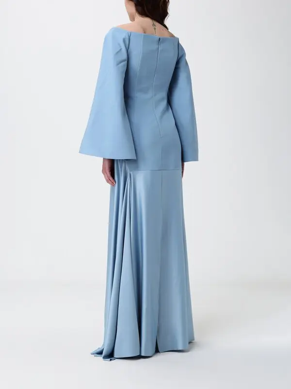 Solace London Long Crêpe Dress