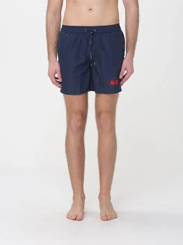 LA MARTINA Polyester Swim Shorts - Blue