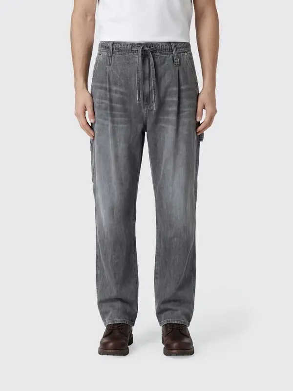 WOOYOUNGMI Wide-leg Cotton Denim Jeans With Elasticated Waist