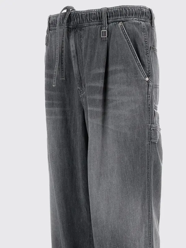WOOYOUNGMI Wide-leg Cotton Denim Jeans With Elasticated Waist