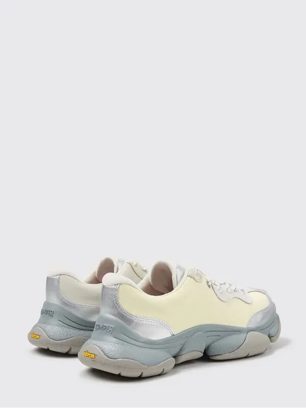 Camper Twins Bi Calfskin Leather Lace-up Sneakers With Vibram Sole