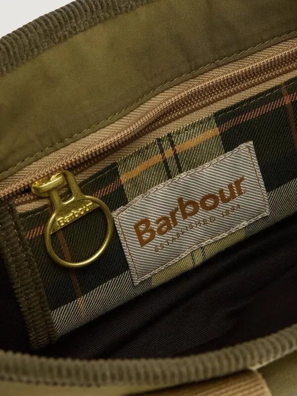 Barbour Waxed Cotton Tote Bag - Green