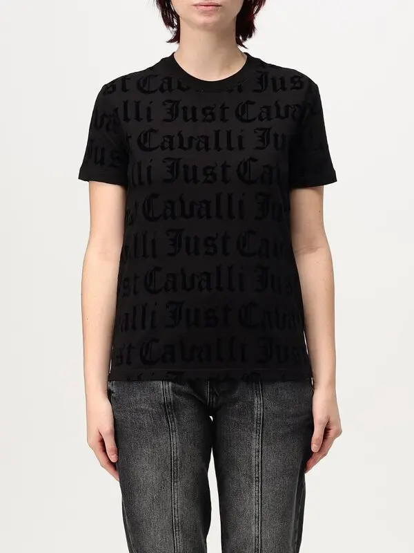 Just Cavalli T-shirt With All-over Logo Print