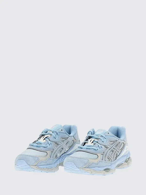 Asics Gel-nyc Low-top Leather And Mesh Sneakers With Gel Technology - Blue