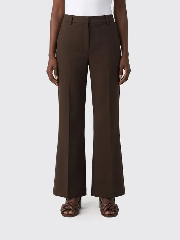 GOLDEN GOOSE High-waisted Flared Wool Trousers With Welt Pockets