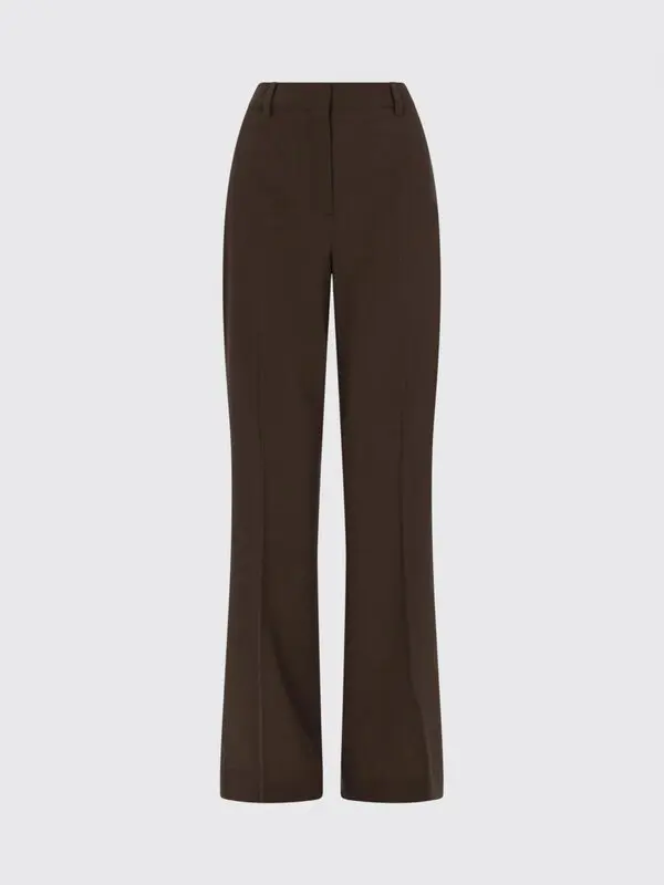 GOLDEN GOOSE High-waisted Flared Wool Trousers With Welt Pockets