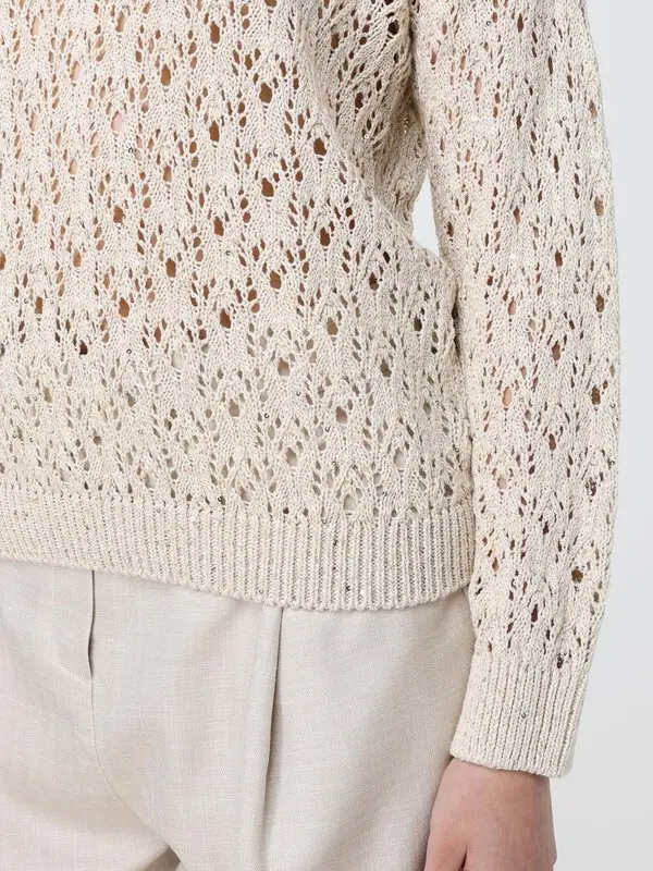 Eleventy Cotton And Linen Knit Sweater