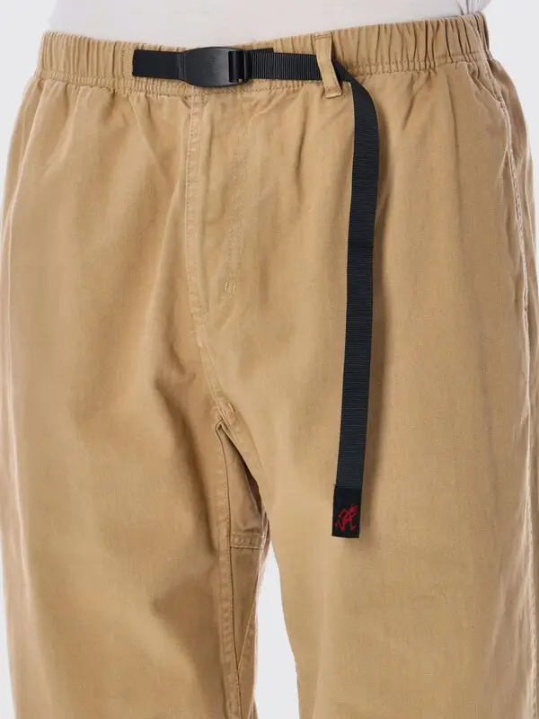 Gramicci Cotton Trousers With Drawstring Waist - Beige