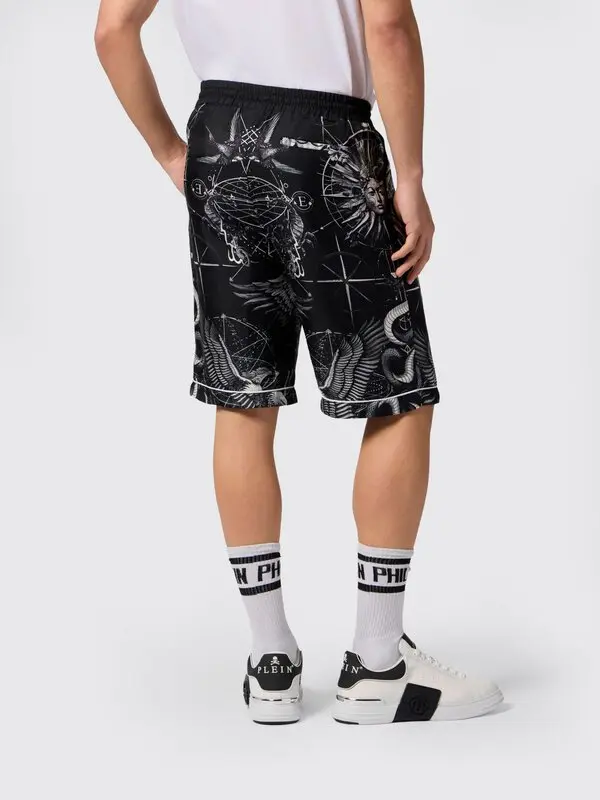 Philipp Plein Printed Relaxed Fit Shorts