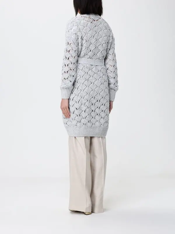 Eleventy Long Sleeve Belted Cardigan