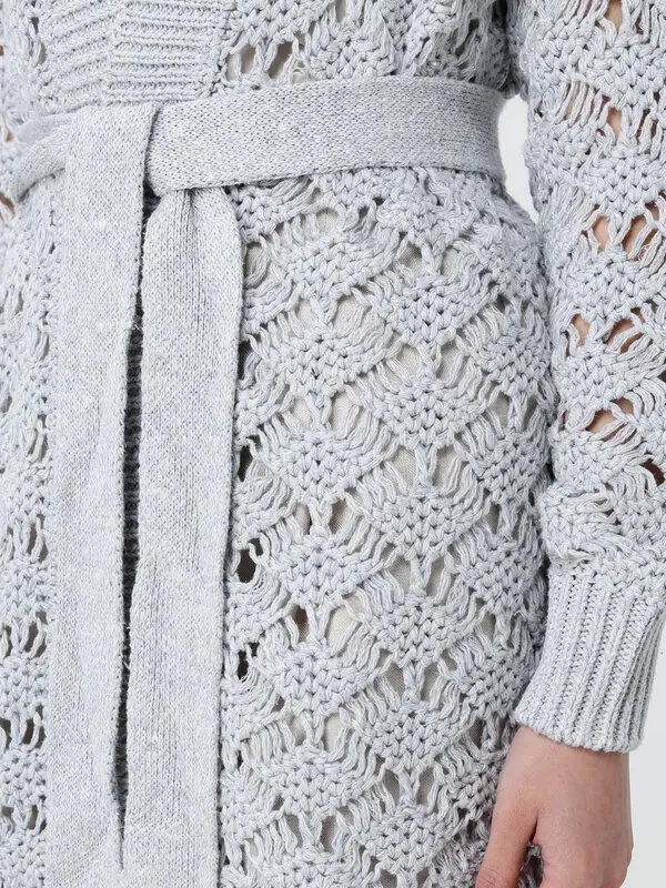Eleventy Long Sleeve Belted Cardigan