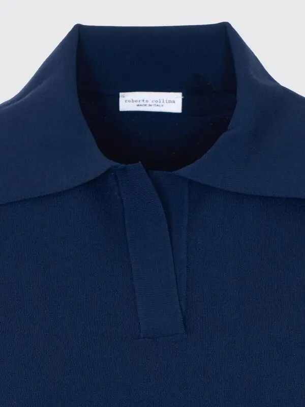 ROBERTO COLLINA Basic Viscose Blend Polo Shirt - Black
