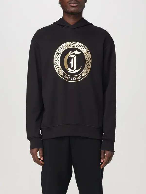 Just Cavalli Embroidered Logo Hoodie