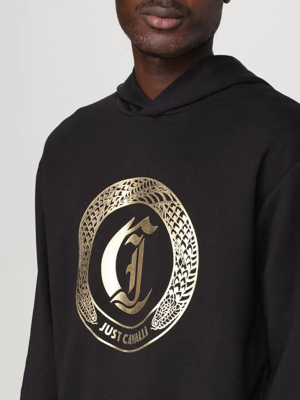 Just Cavalli Embroidered Logo Hoodie