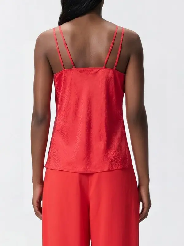 Pinko Lace Trimmed Camisole - Red