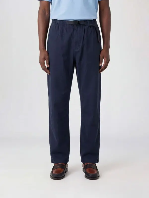 Gramicci Cotton Trousers With Drawstring Waist - Blue
