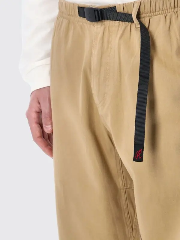 Gramicci Cotton Trousers With Drawstring Waist - Sand