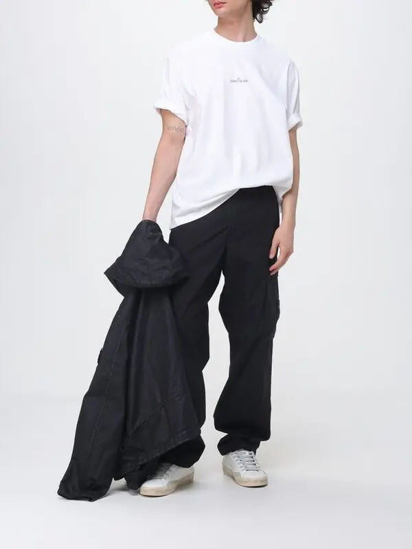 Stone Island Cotton Canvas Cargo Trousers