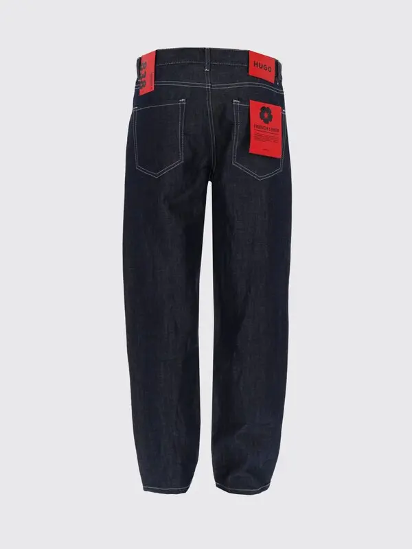 Hugo Mid-rise Straight Fit Cotton Denim Jeans
