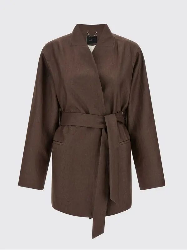 Kiton Linen Blend Blazer With Belt