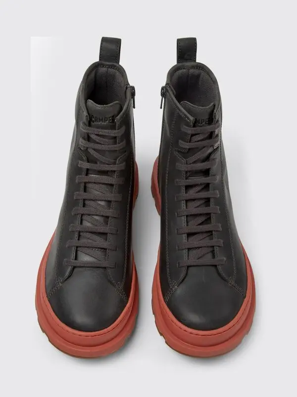 Camper Lace Up Zip Up Boots