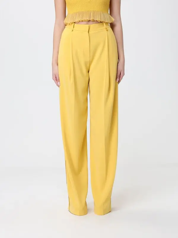 Elisabetta Franchi Crêpe Wide Leg Trousers