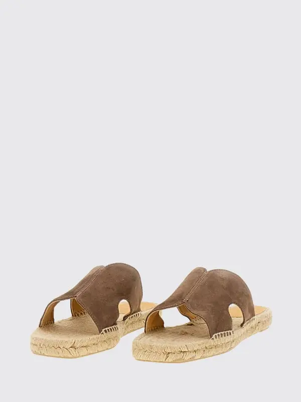 CastaÑer Suede Mules Sandals With Jute Midsole