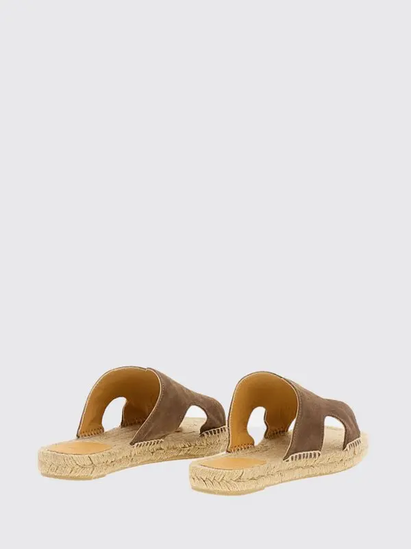 CastaÑer Suede Mules Sandals With Jute Midsole