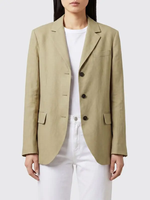 Barena Venezia Single-breasted Linen Blend Blazer With Three-button Closure And Lapels