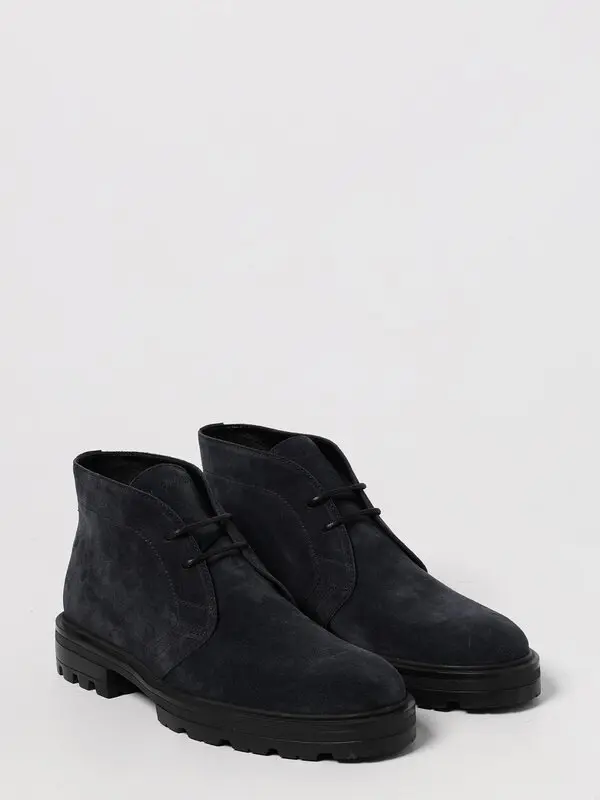 Hogan Lace-up Suede Ankle Boots