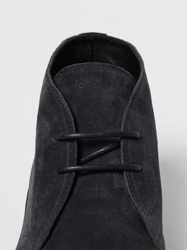 Hogan Lace-up Suede Ankle Boots