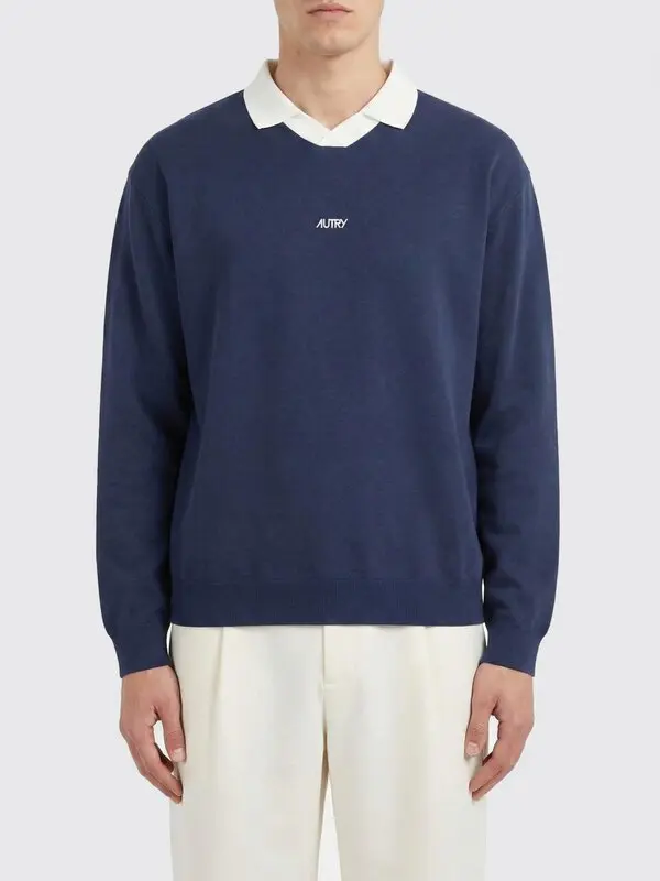 AUTRY Cotton Blend Polo Shirt With Logo