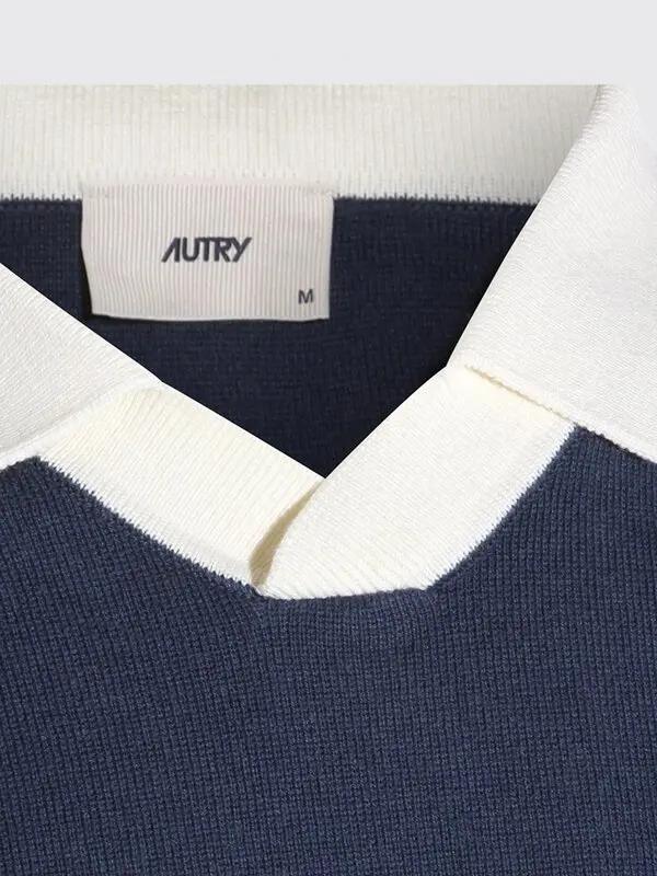 AUTRY Cotton Blend Polo Shirt With Logo
