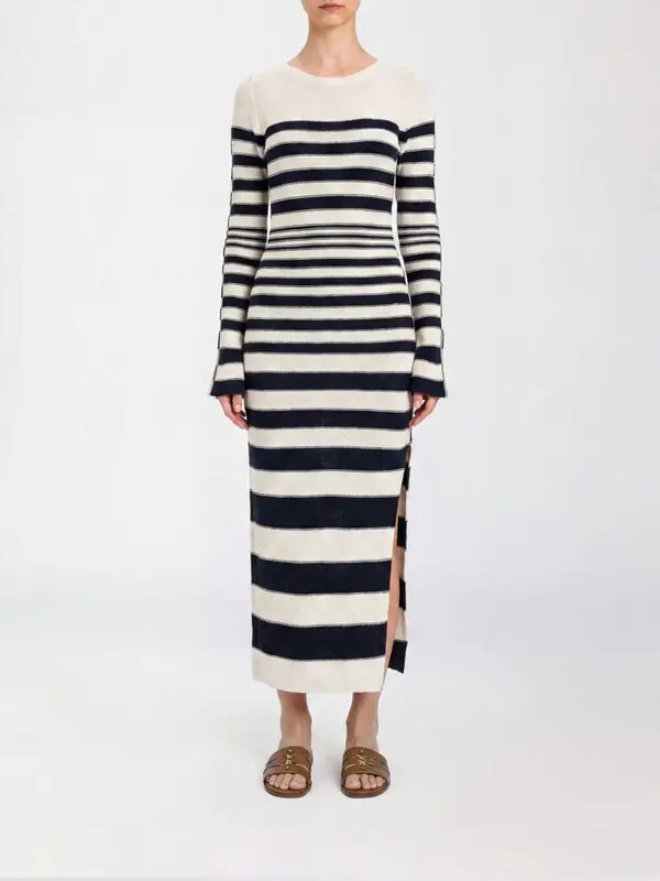 TWINSET Striped Midi Dress