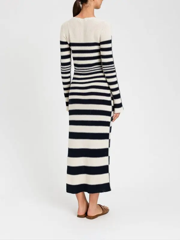 TWINSET Striped Midi Dress