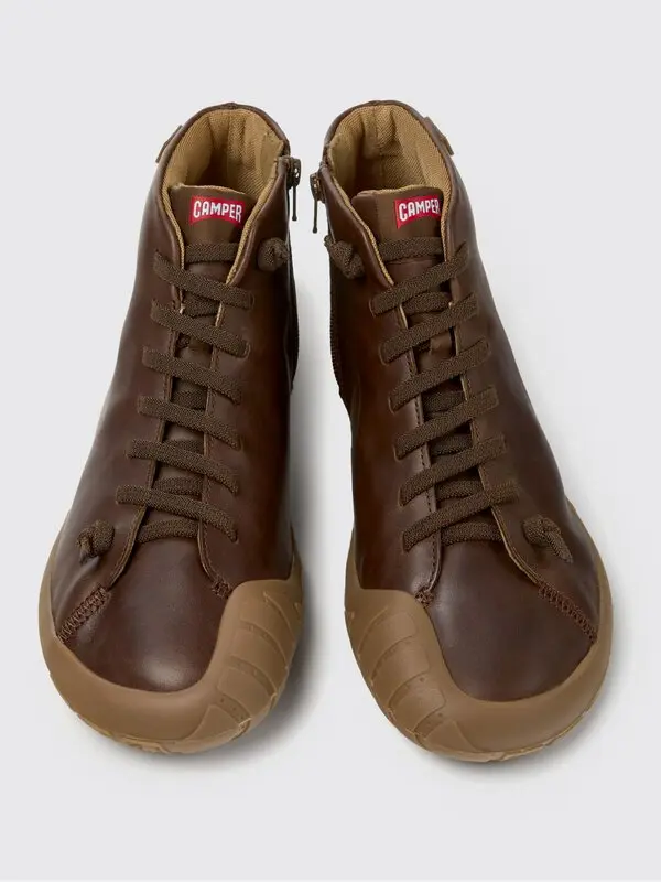 Camper Peu Path+ Smooth Leather Ankle Boots