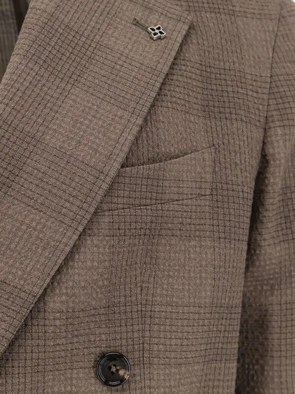 Tagliatore Double-breasted Checked Blazer