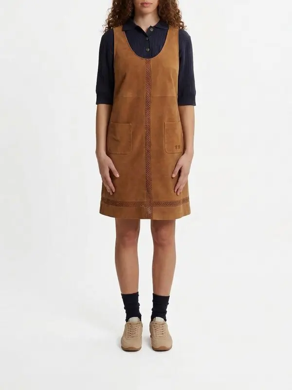 LA MARTINA Suede Mini Dress