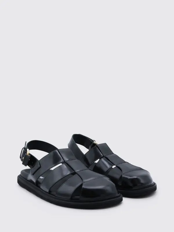 Moschino Perforated Leather Sandals