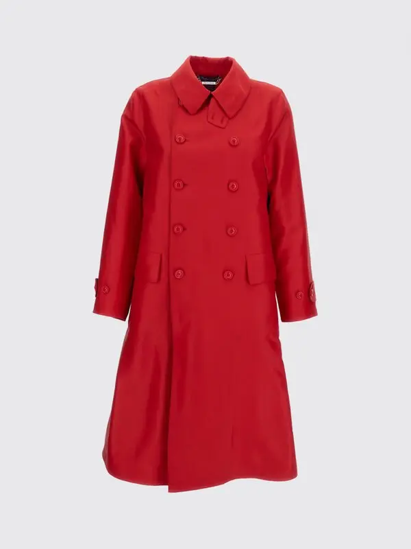 Ralph Lauren Long Double-breasted Silk-blend Coat